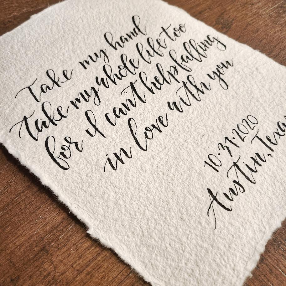 The Lettering Bar | Florida Calligrapher and Engraver – Modern ...